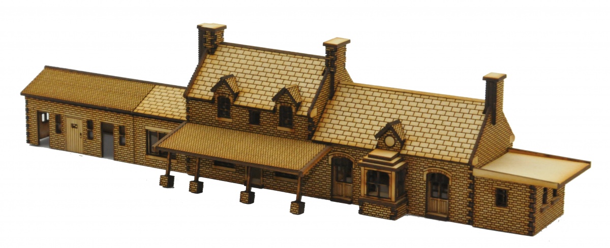 TT-ST005 "Hesketh" Station Building TT:120 Gauge Laser Cut Kit ...